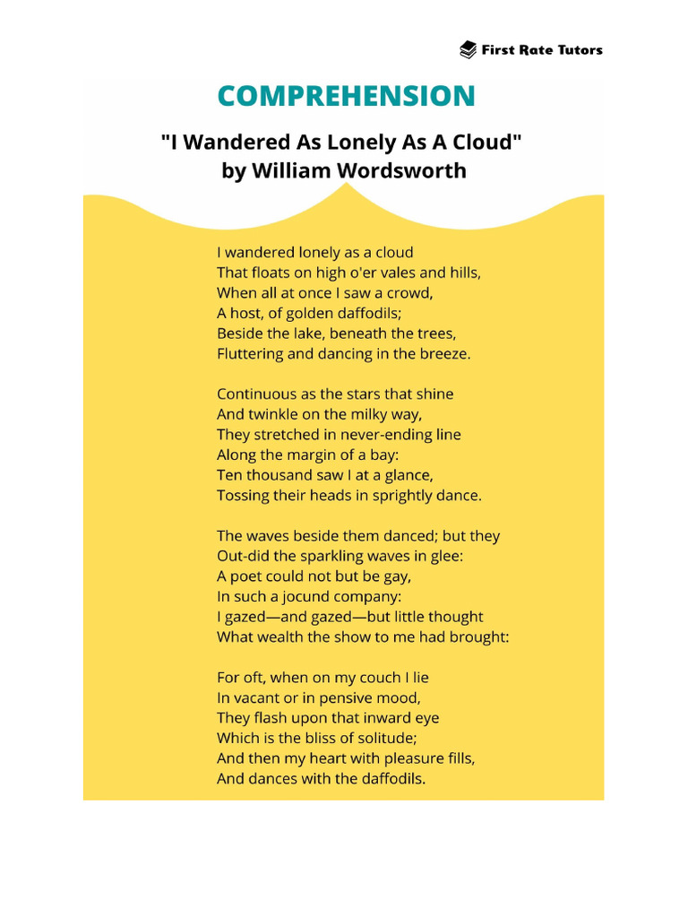 Week 1, Day 5 Comprehension | PDF | Poetry