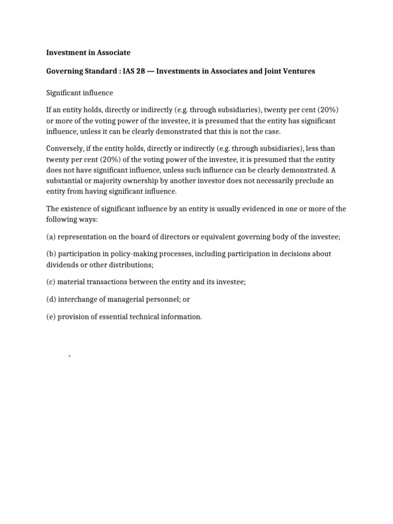 Investment in Associate 2023 Module Reference | PDF | Investing ...