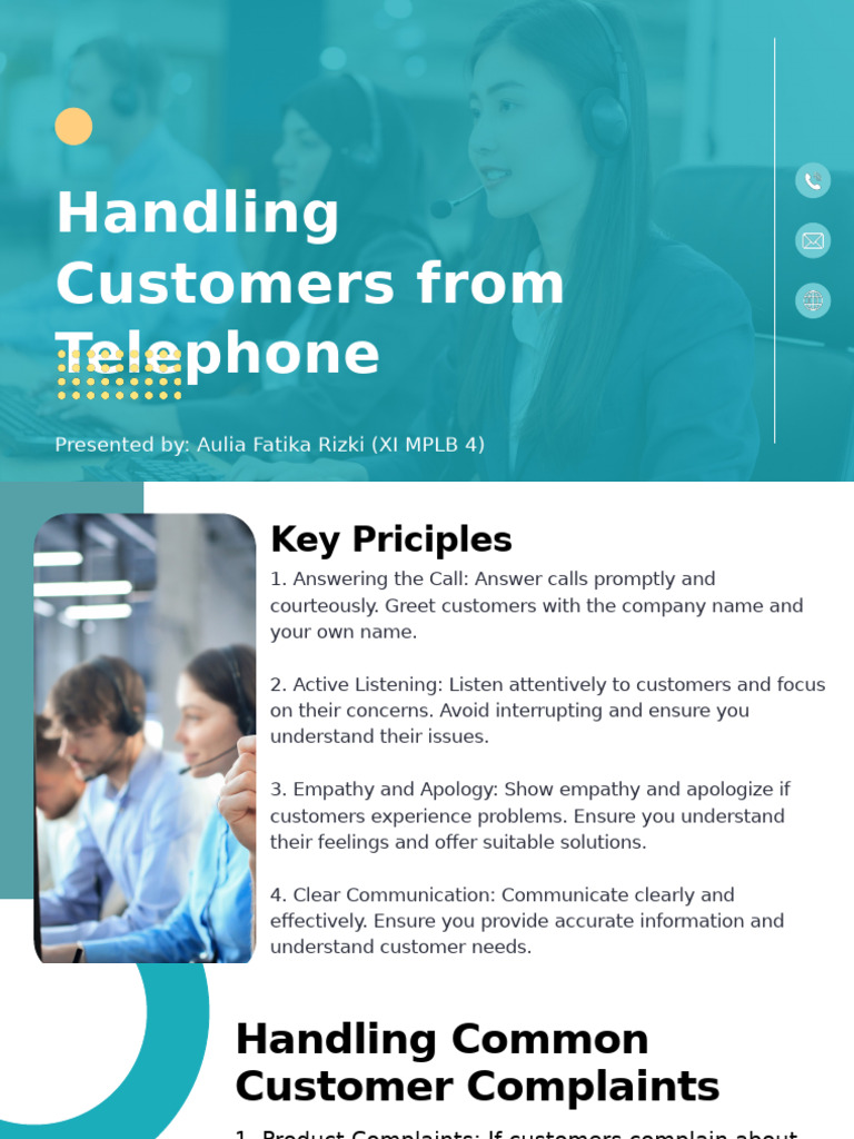 Handling Customers From Telephone | PDF