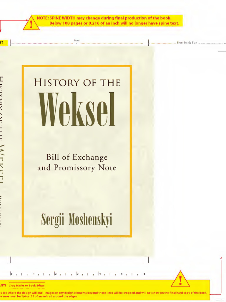History of The Weksel Bill of Exchange and Promissory Note | PDF ...