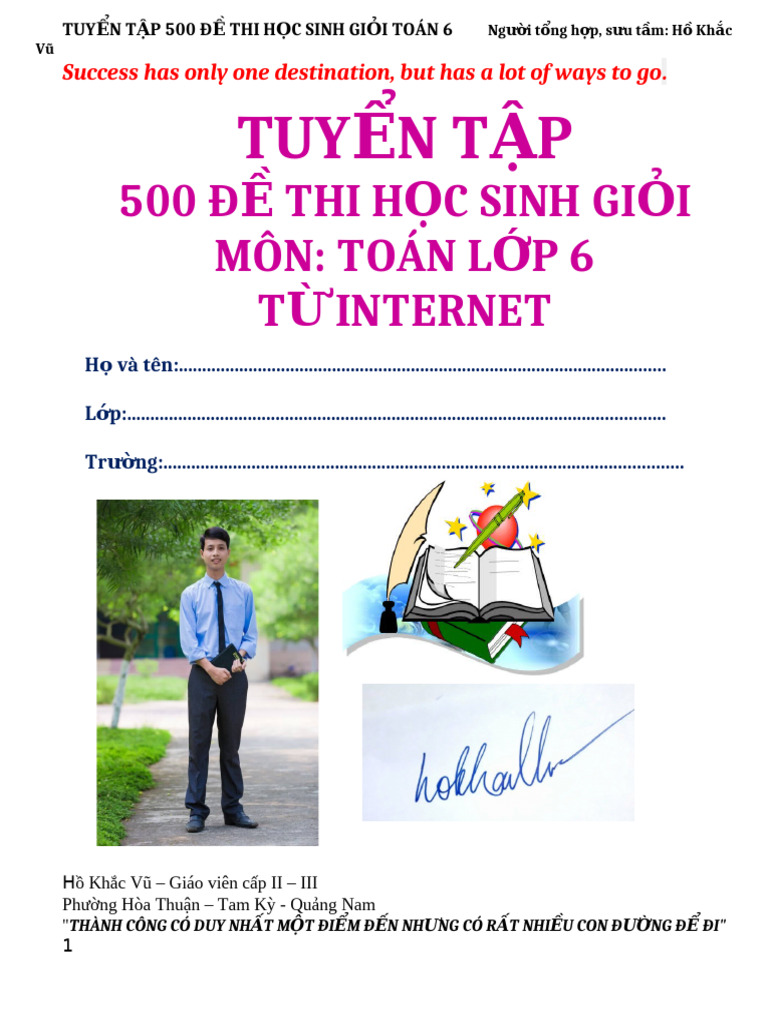 TUYỂN TẬP 500 ĐỀ HSG TOÁN 6 | PDF