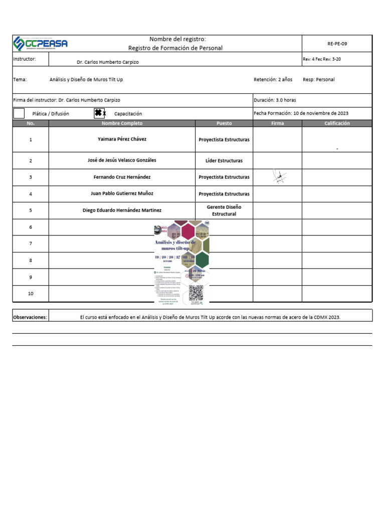 CAPACITACION TILT UP 10112023 | PDF