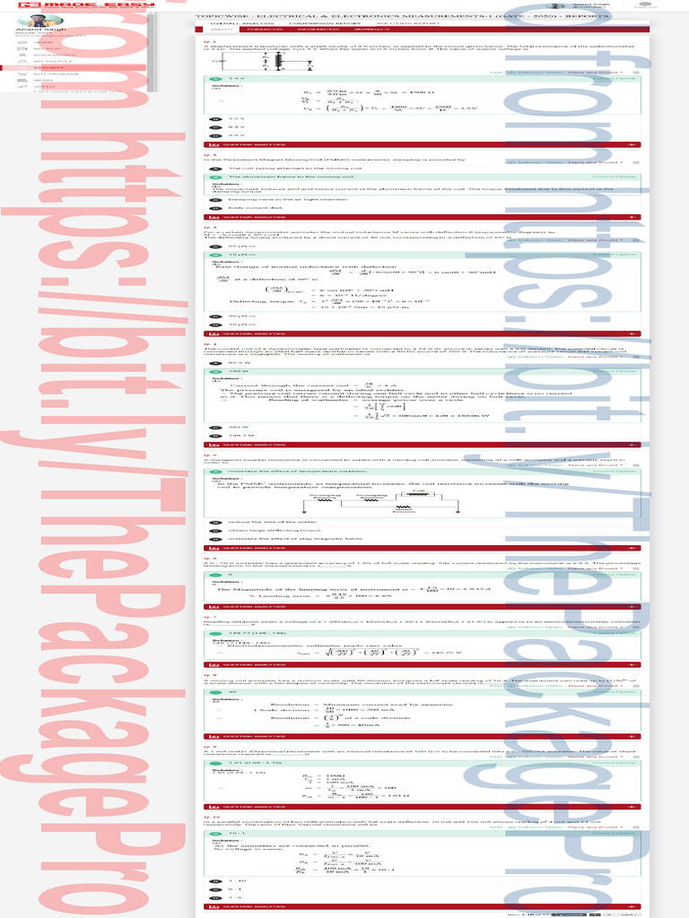 Electric & Electronic Measurement 1 (Google - ThePackagePro) | PDF