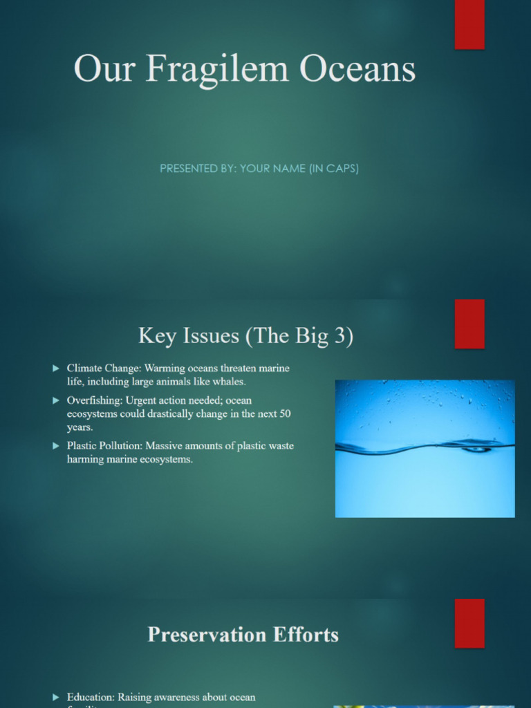 Our Fragilem Oceans | PDF