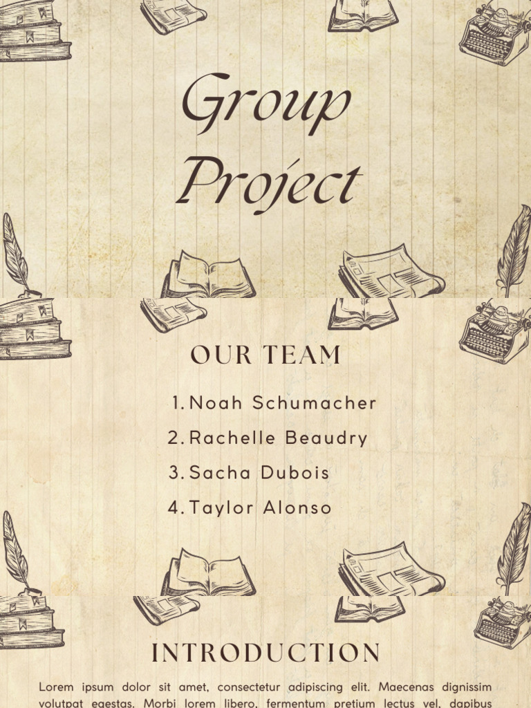 Brown Beige Vintage Old Paper Group Project Presentation | PDF