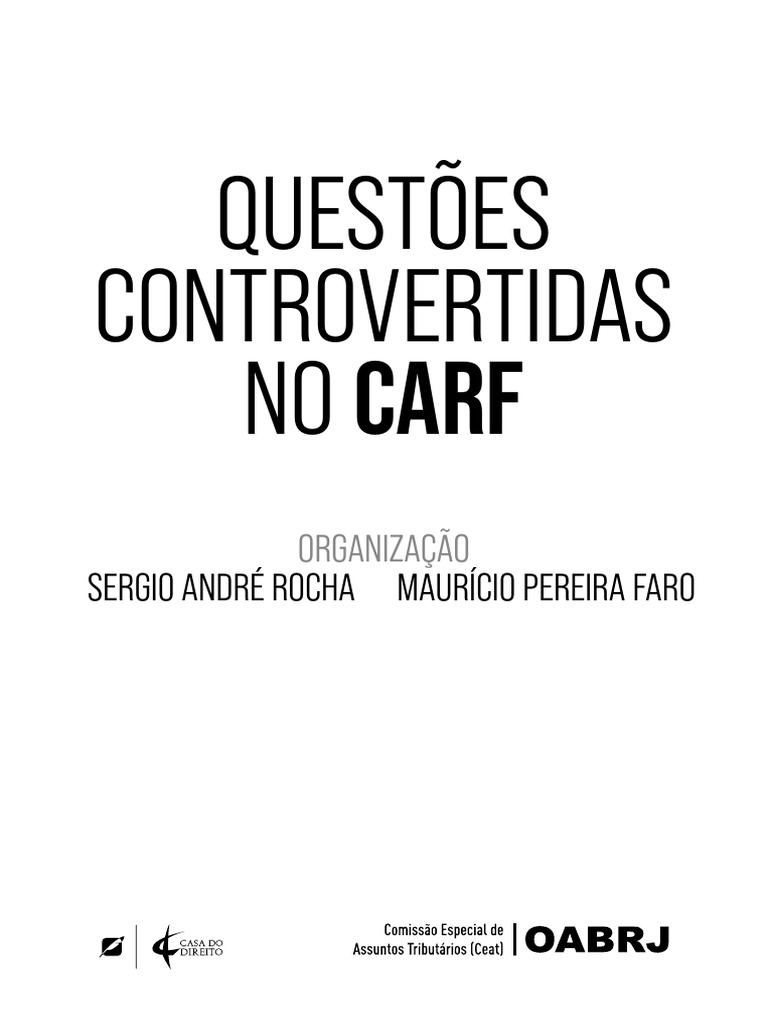 Questões Controvertidas No CARF | PDF | Capital próprio (finanças ...