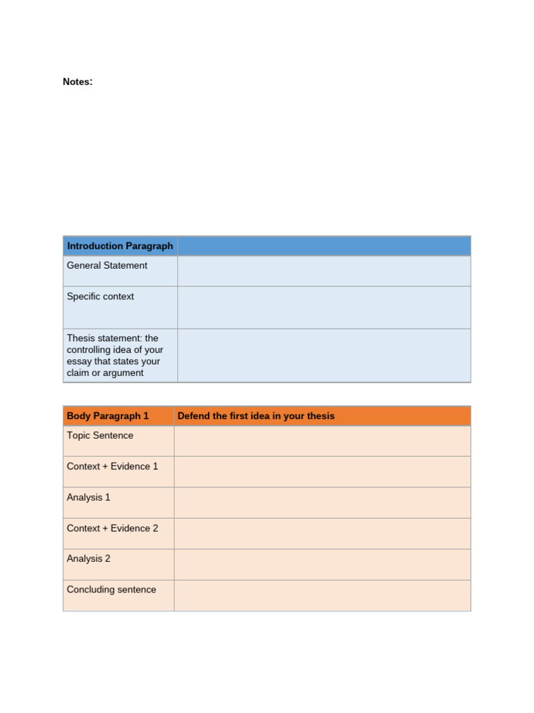 Argument Essay Map | PDF
