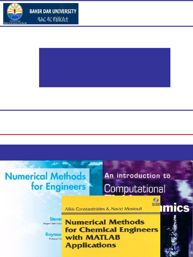 Lecture I by surafel | PDF | Numerical Analysis | Equations