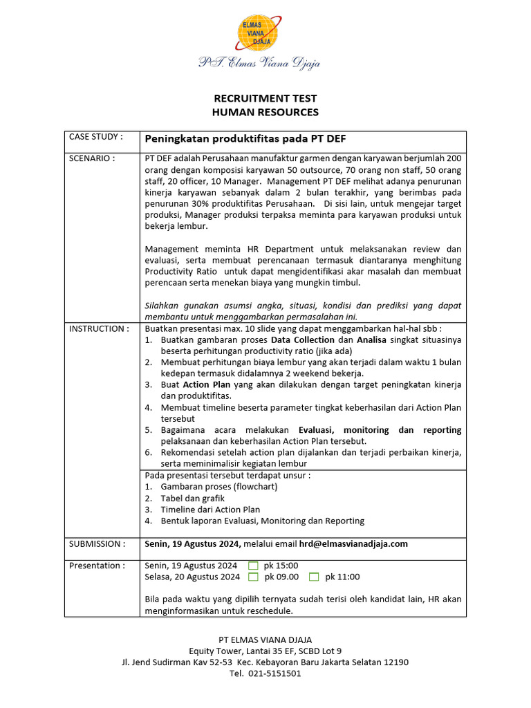 Case Study - HR | PDF