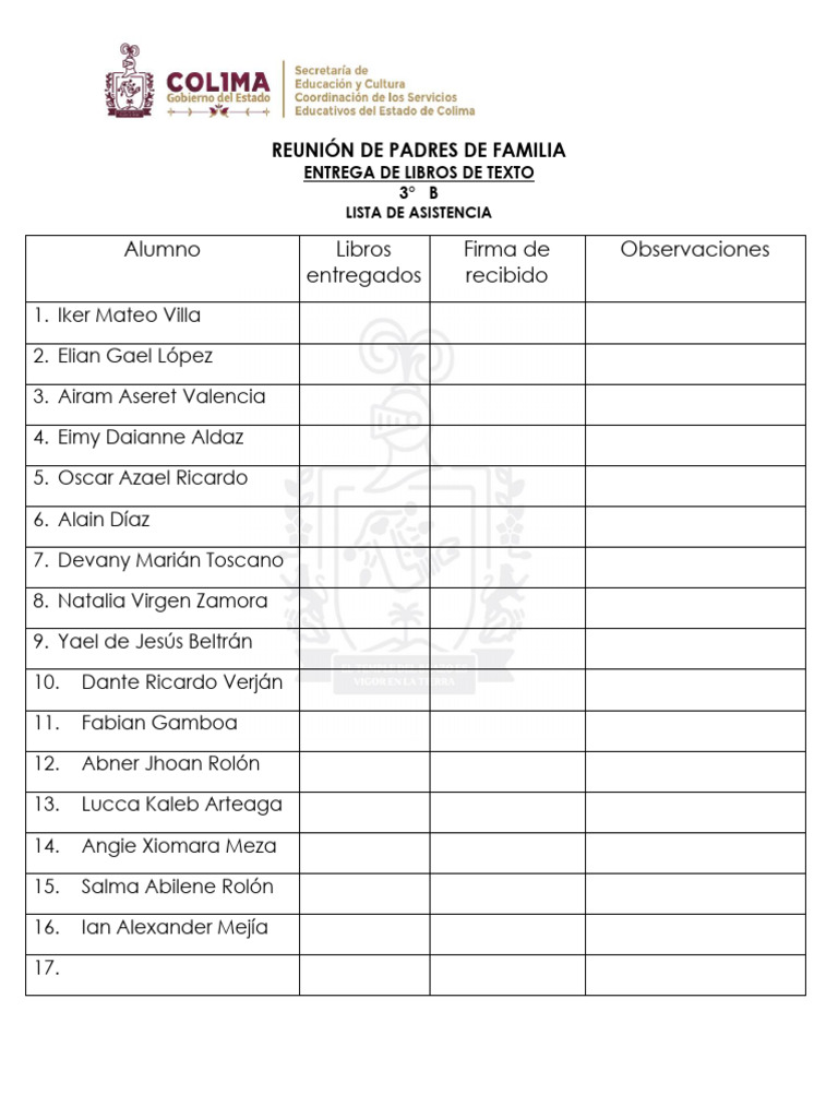 Reunión de Padres de Familia | PDF
