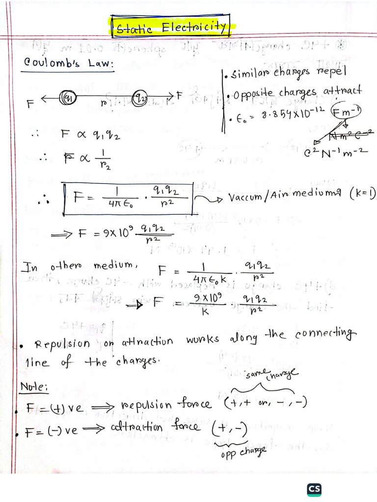 electrostatics_notes | PDF