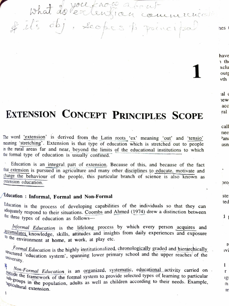 Extension learning process | PDF | Learning | Soil