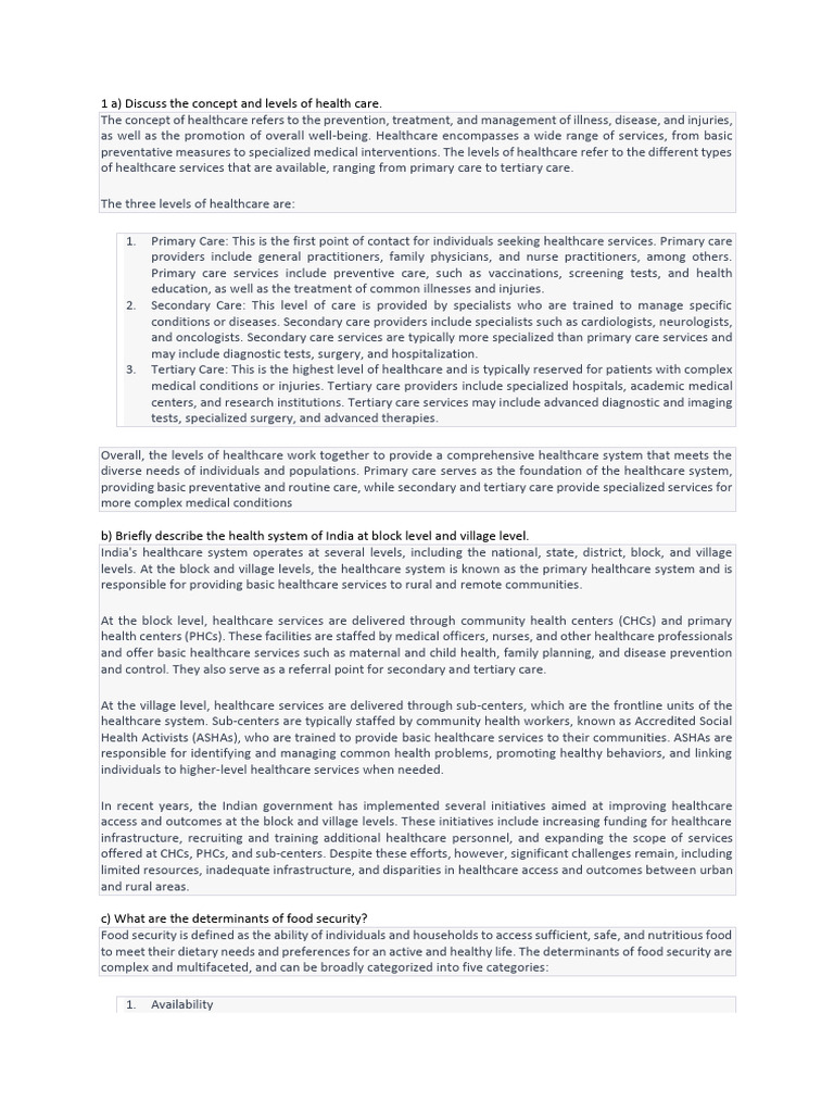 assignment | PDF | Health Care | Primary Care