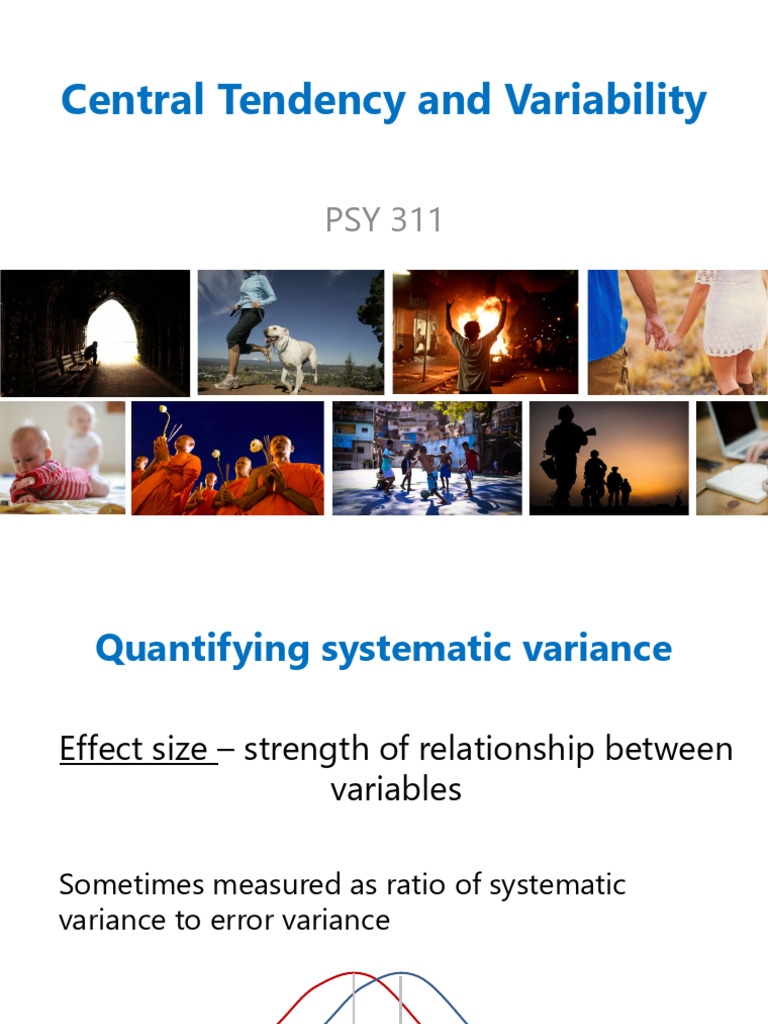 Central Tendency and Variability Explained | PDF | Standard Deviation ...