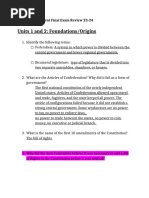 AP Gov - Unit 2 Study Guide | PDF | United States House Of ...