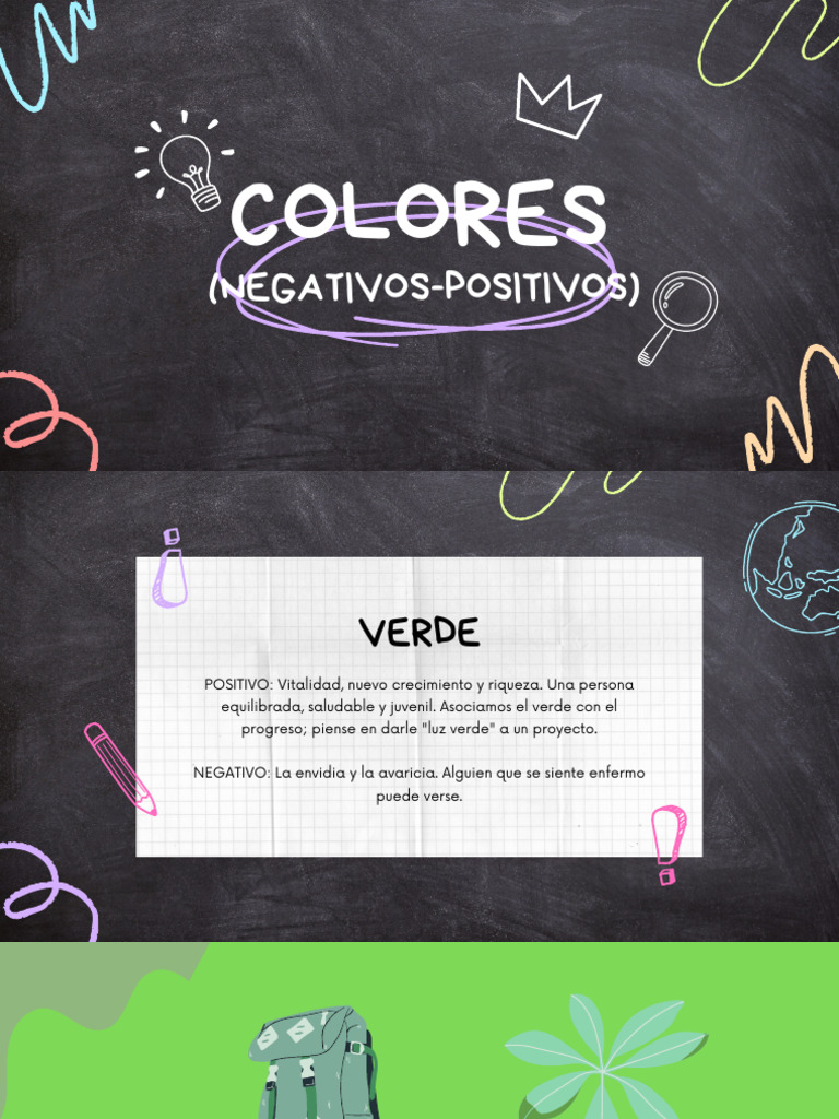 Significado de Colores: Positivos y Negativos | PDF | Valor | Color