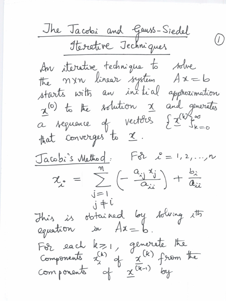 MTL107 Jacobi Gauss Seidel - 250115 - 174915 | PDF