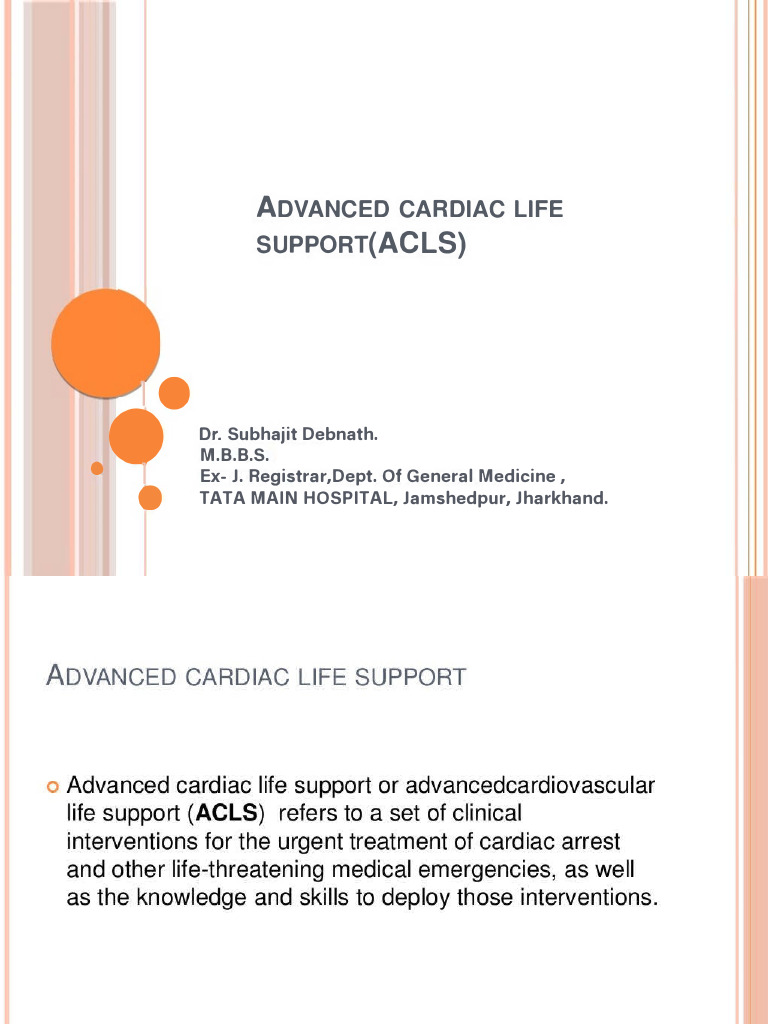 Advanced Cardiac Life Support Guide | PDF