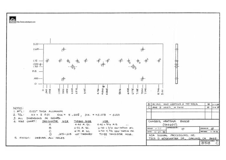 ADA B200S Chassis Heatsink | PDF