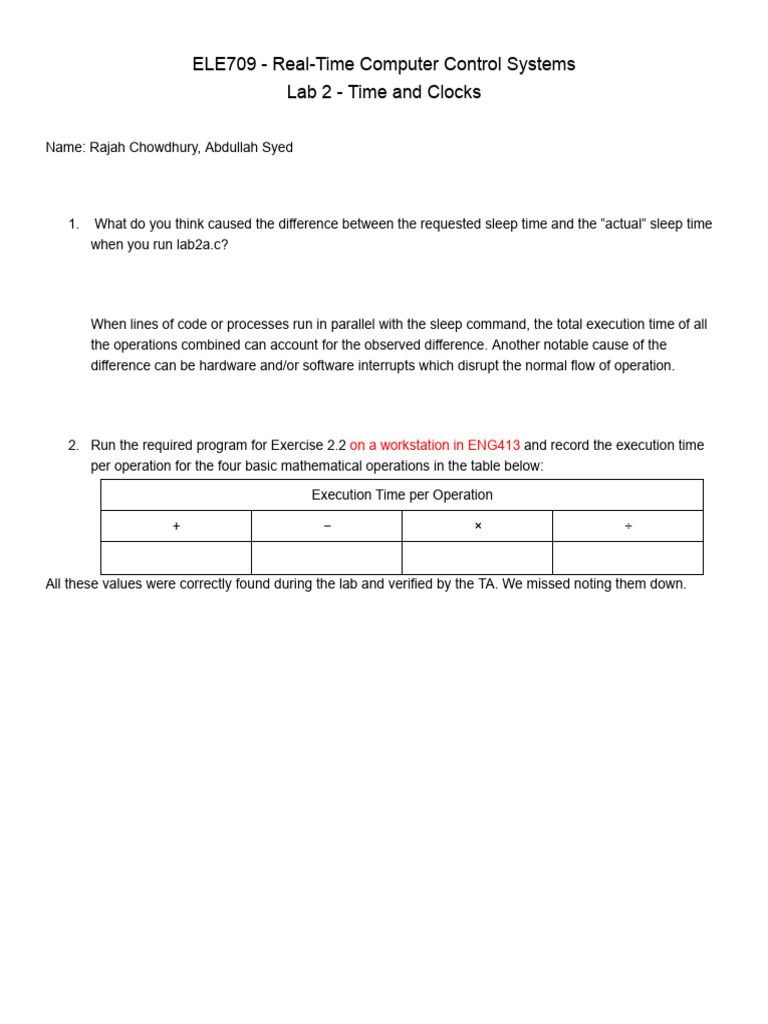 lab2 Time and Clocks (1) | PDF
