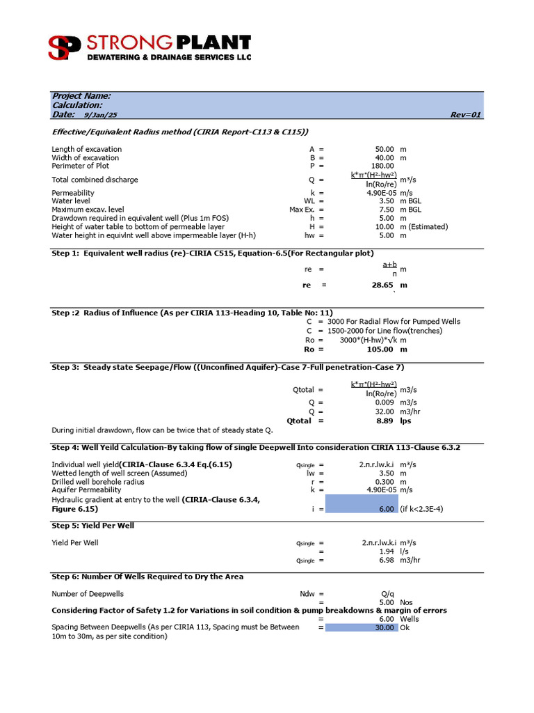 Flow Calculation | PDF | Hydraulics | Civil Engineering