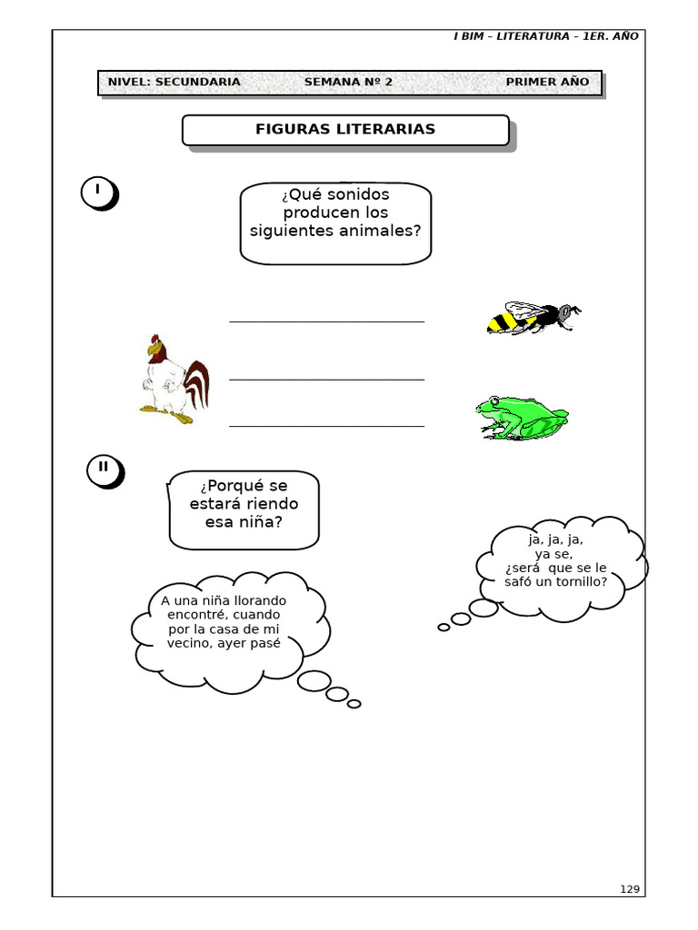 I Bimestre - LIT-Figuras Literarias | PDF | Metáfora | Técnicas Retóricas