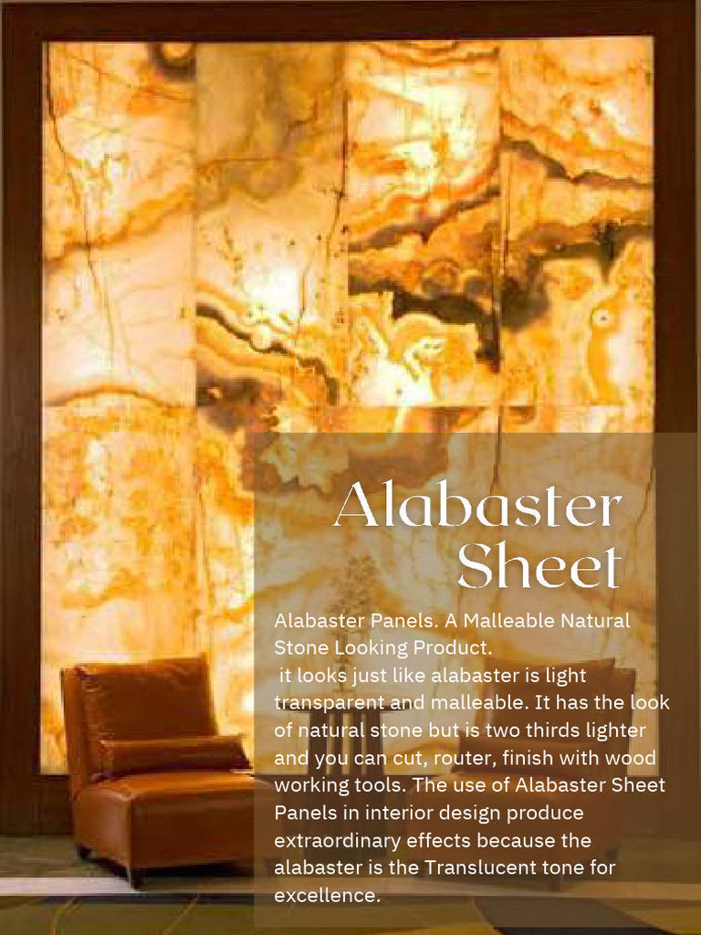 Alabaster Sheet Panels for Design | PDF