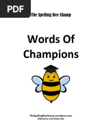 400 Spelling Bee Word List Every Level Easy Difficult and Impossible | PDF