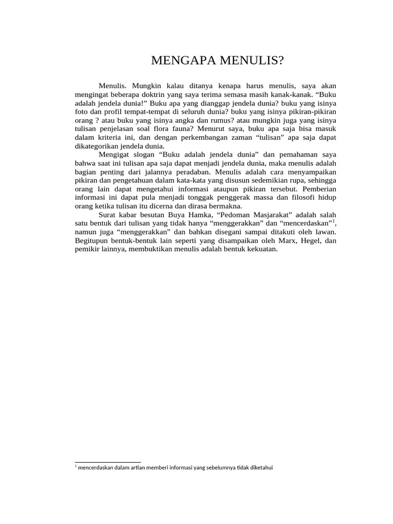 Mengapa Menulis Pdf