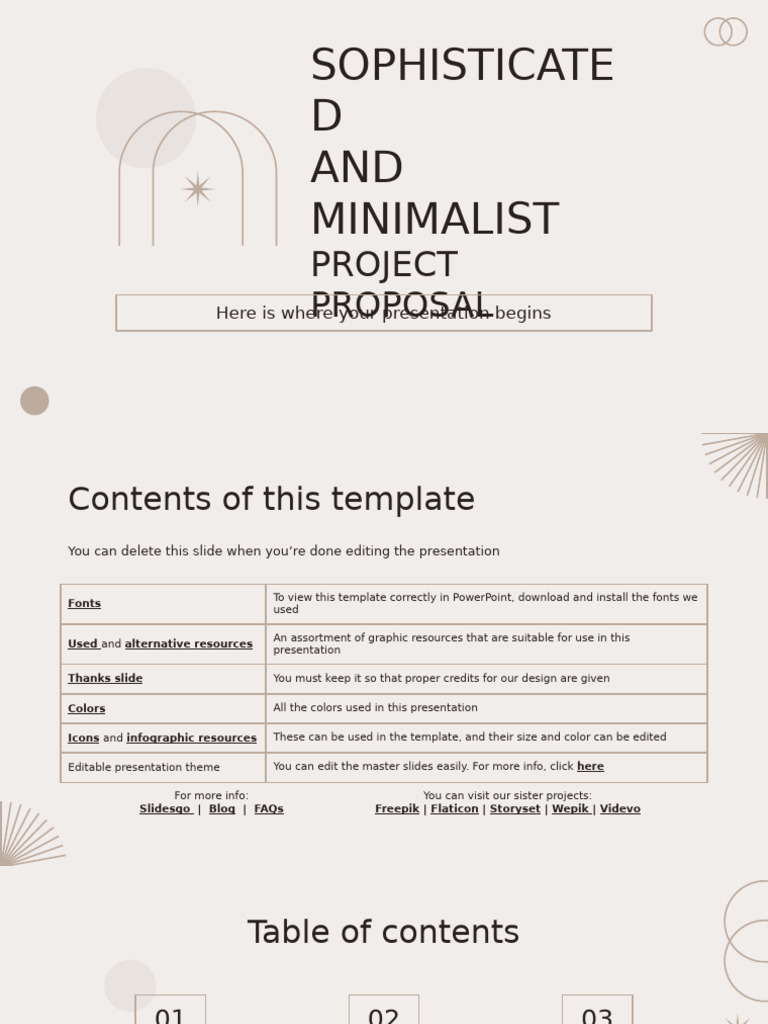 Sophisticated and Minimalist Project Proposal | PDF | Expense ...