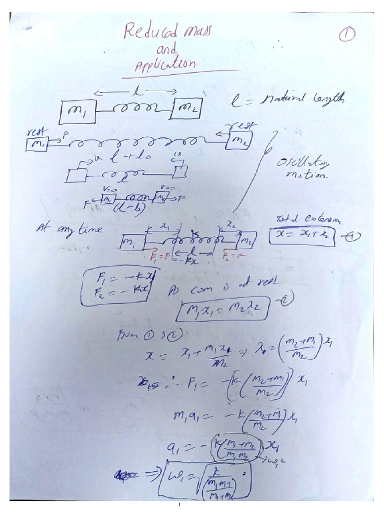 Reduced Mass | PDF