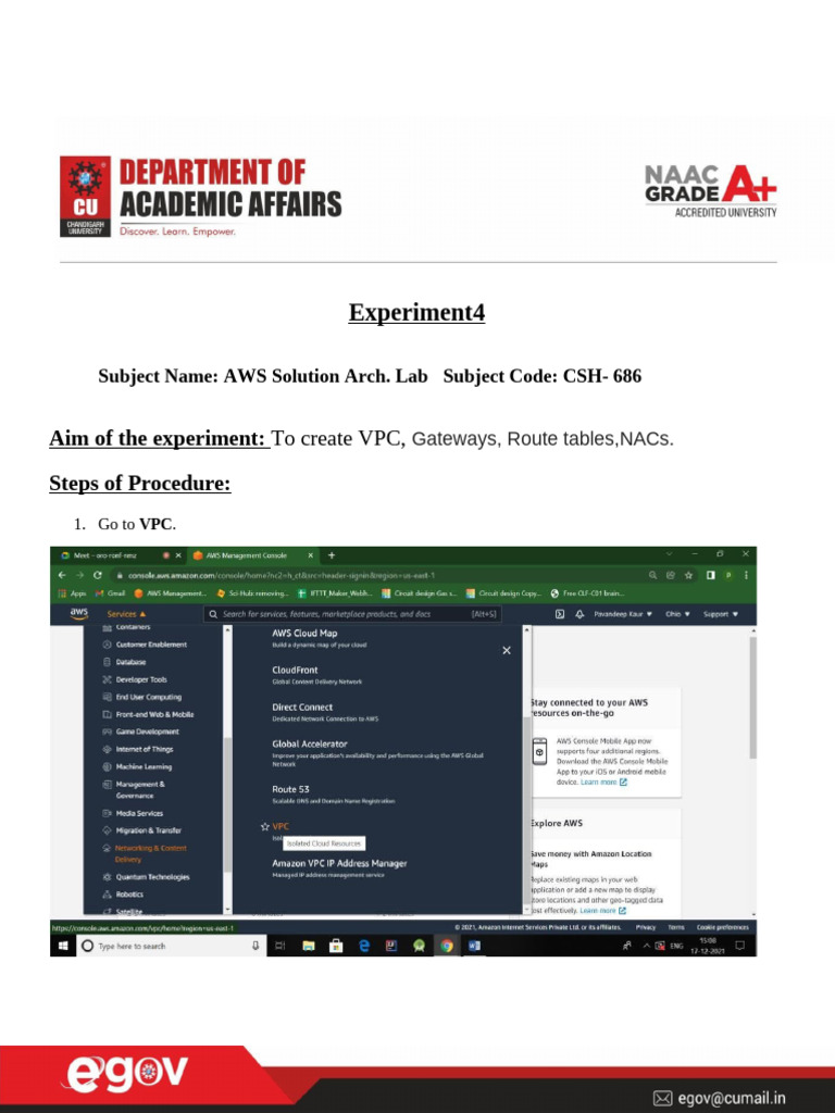 AWS Worksheet 4 | PDF