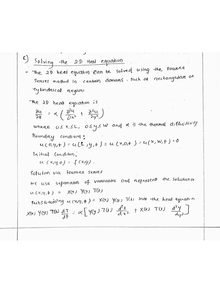 2D Heat Eqn | PDF