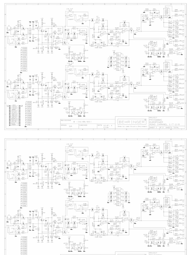 Behringer-PMX-5000C-Schematics | PDF