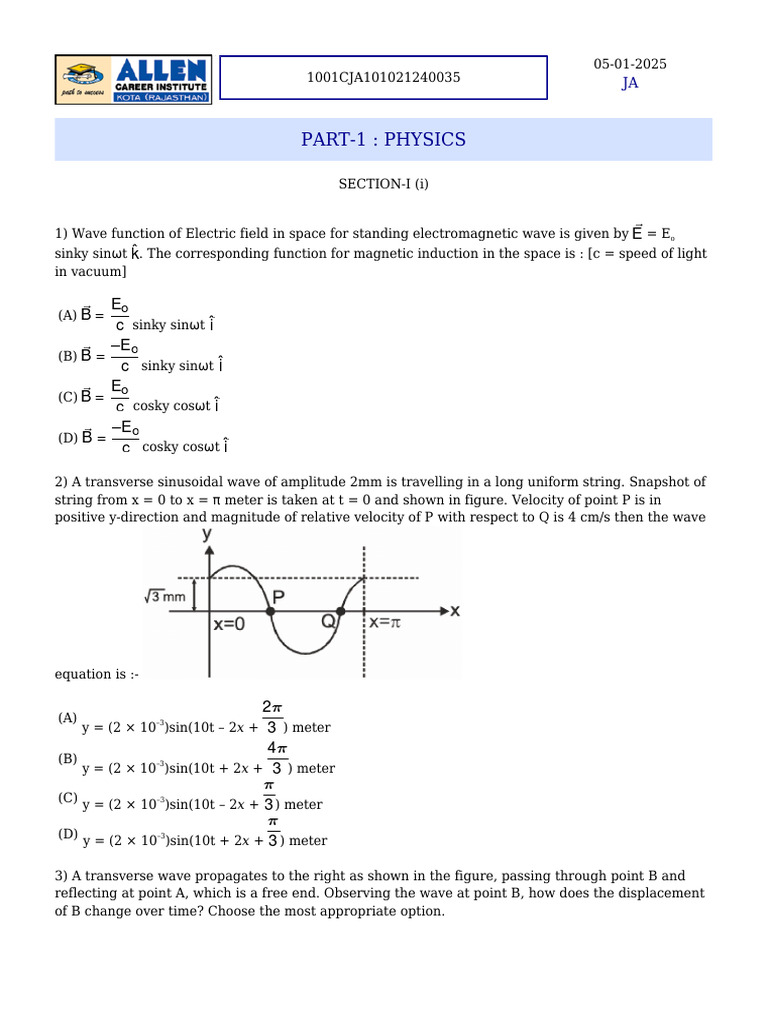 9ac695cf 031d 41ec 89bf D16bded00ce9 Solution | PDF | Angular Resolution | Waves