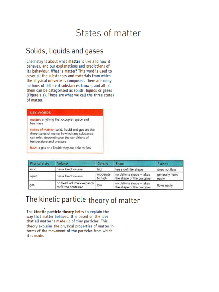 States of Matter | PDF