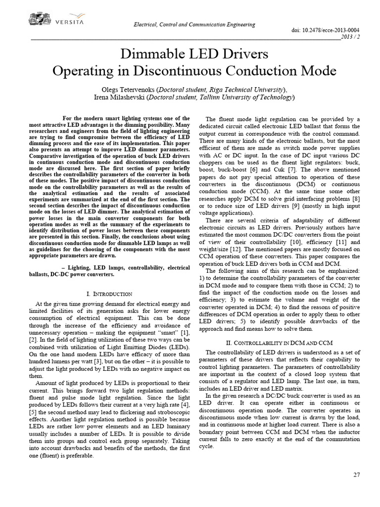 [22559159 - Electrical Control and Communication Engineering] Dimmable ...