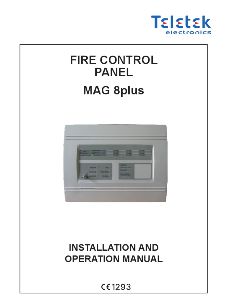 Fire Control Panel MAG 8plus: Installation and Operation Manual | PDF ...