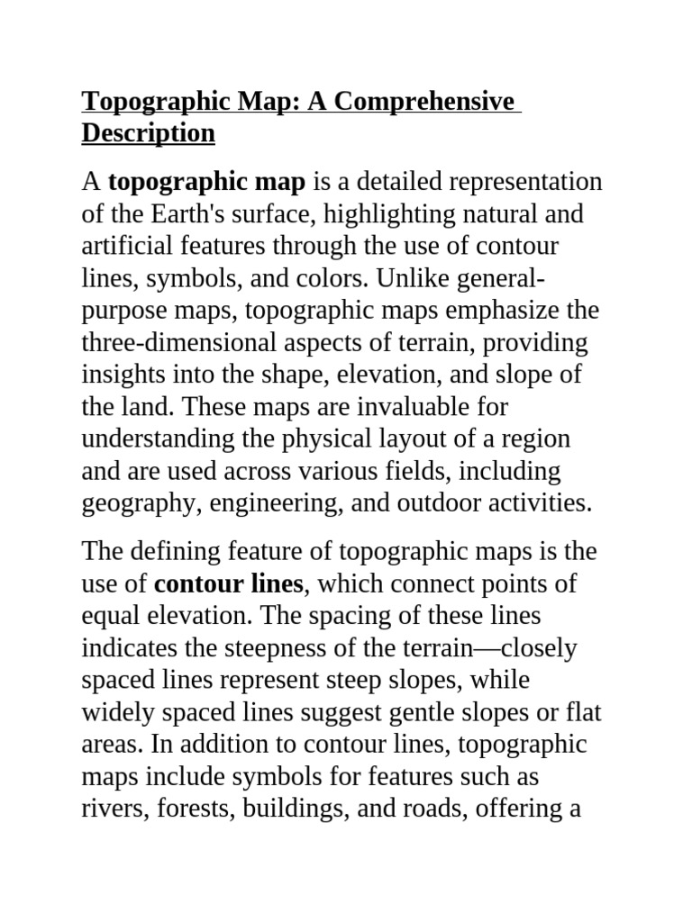 Topographic Map | PDF | Topography | Map