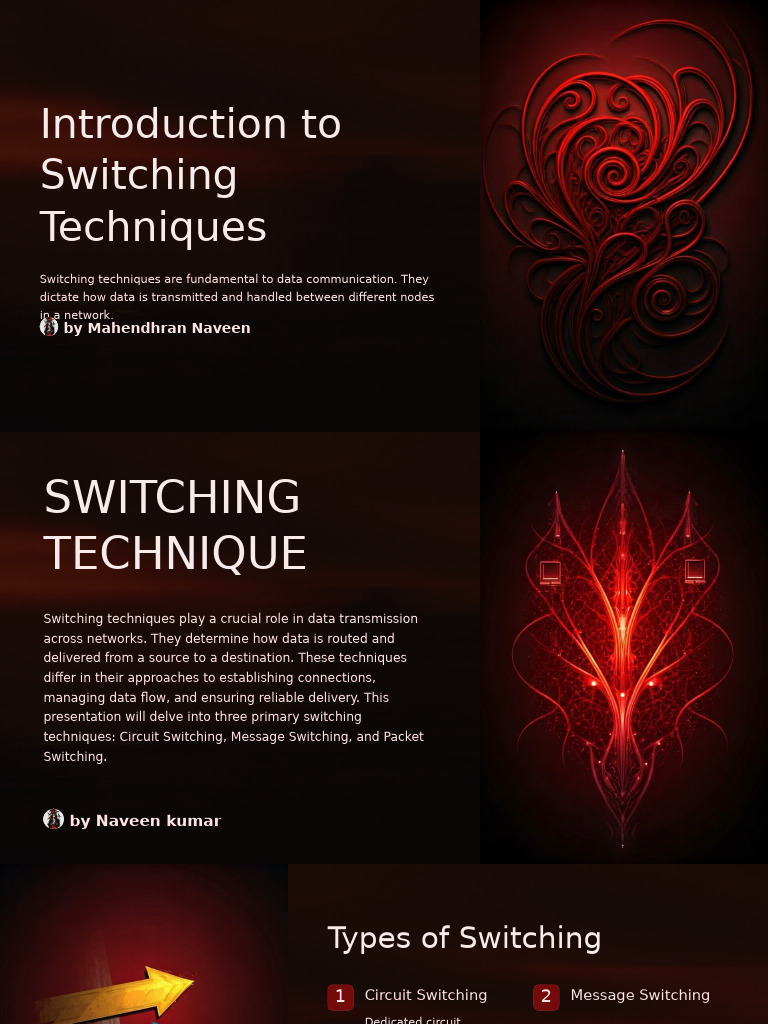 Introduction To Switching Techniques | PDF | Computer Network | Packet Switching