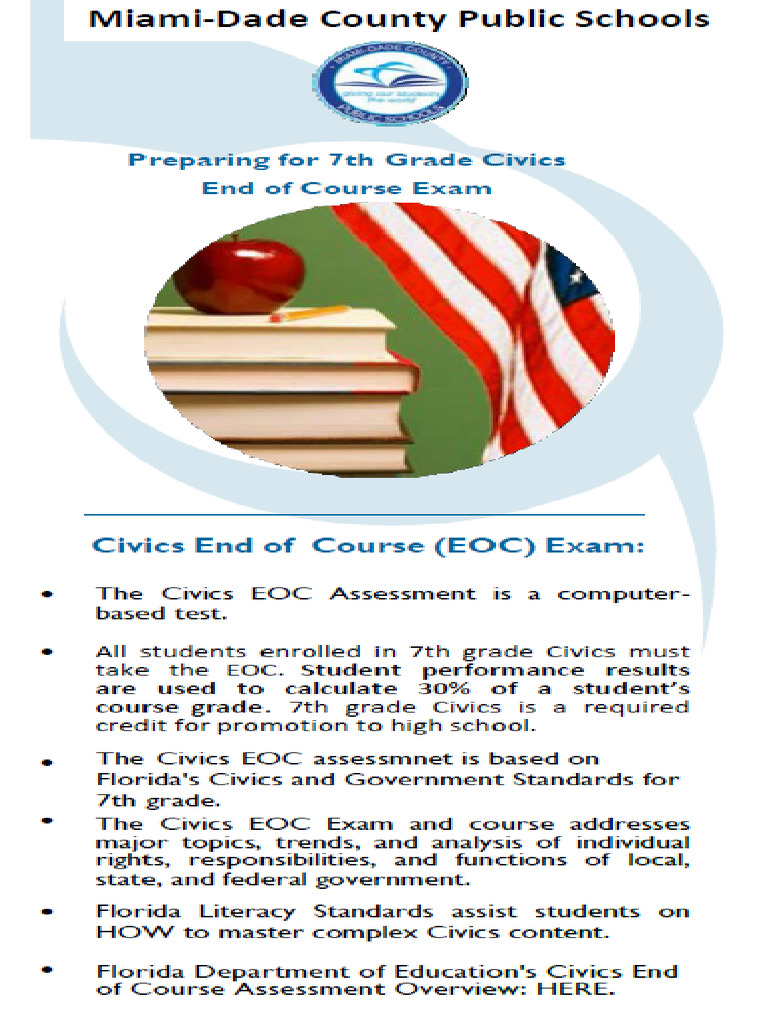 7th Grade Civis Assessment Information | PDF