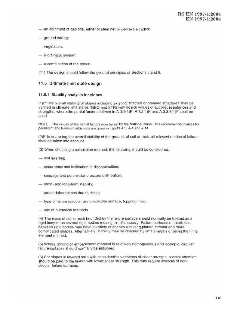 05 - Eurocode 7 Geotechnical Design-Part 1 General Rules English Version | PDF | Applied And ...
