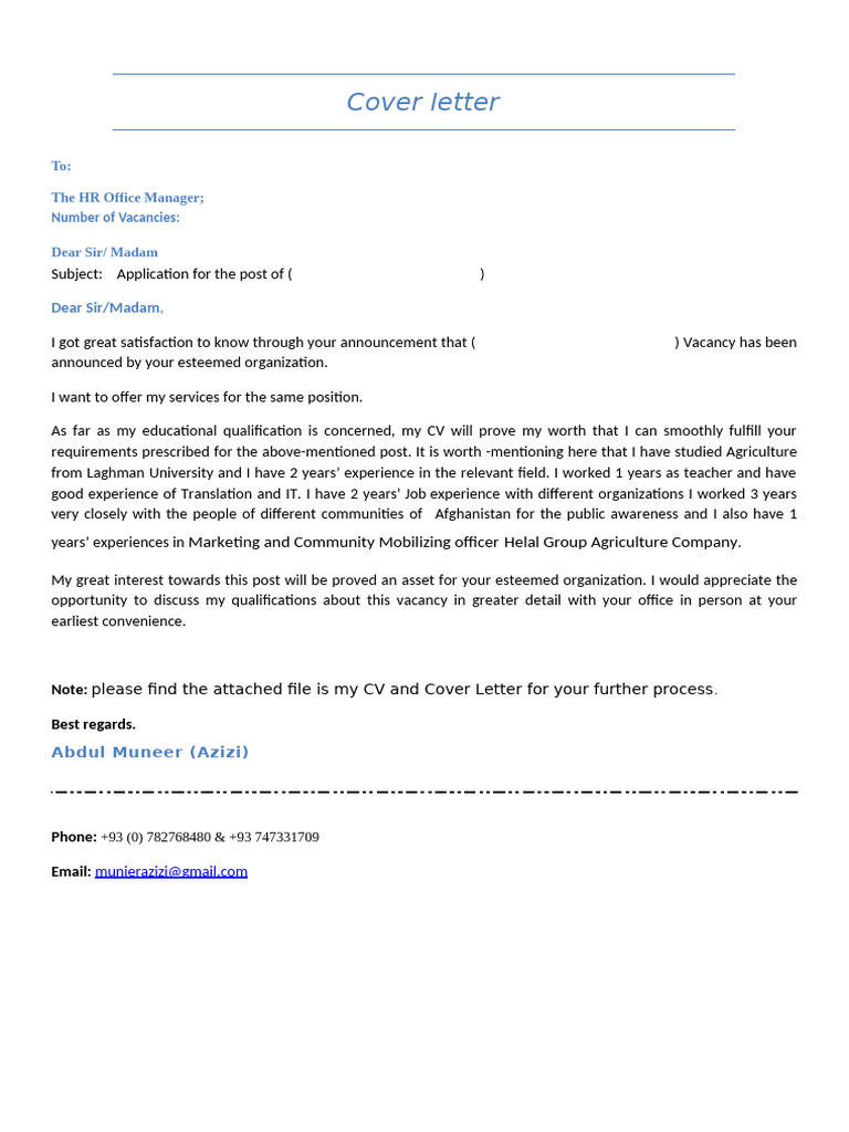 Abdul Muneer Azizi Word | PDF | Afghanistan | Cognition