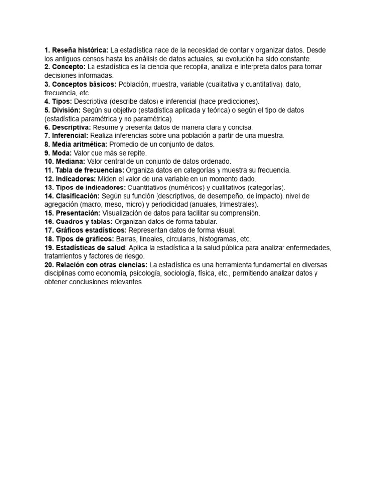 Preguntas sobre estadística | PDF