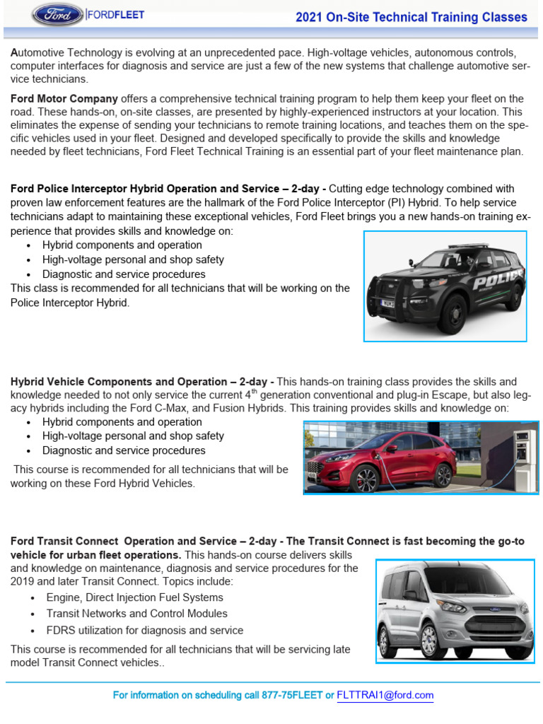2021 Ford Fleet Onsite Training | PDF | Anti Lock Braking System ...