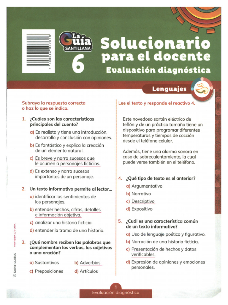 Evaluación Diagnostica-5 | PDF