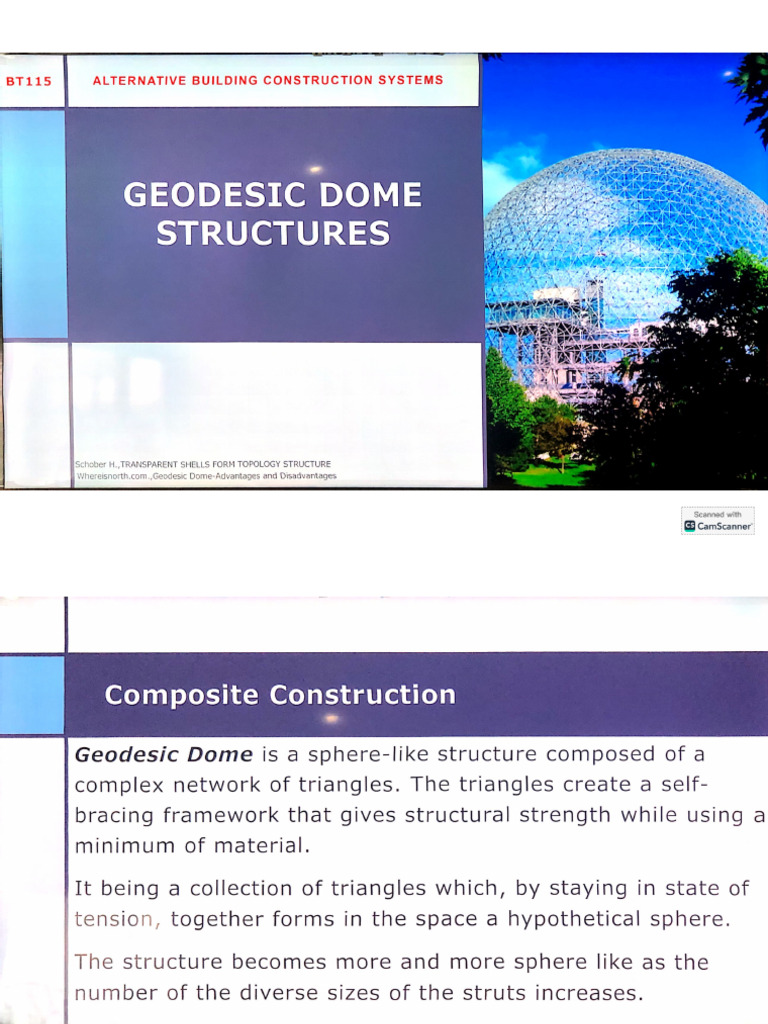 Geodesic Dome Structures Reviewer | PDF