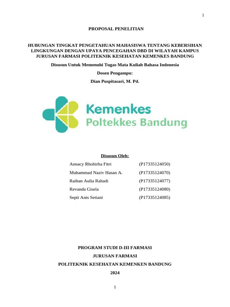Proposal Penelitian B Indo | PDF