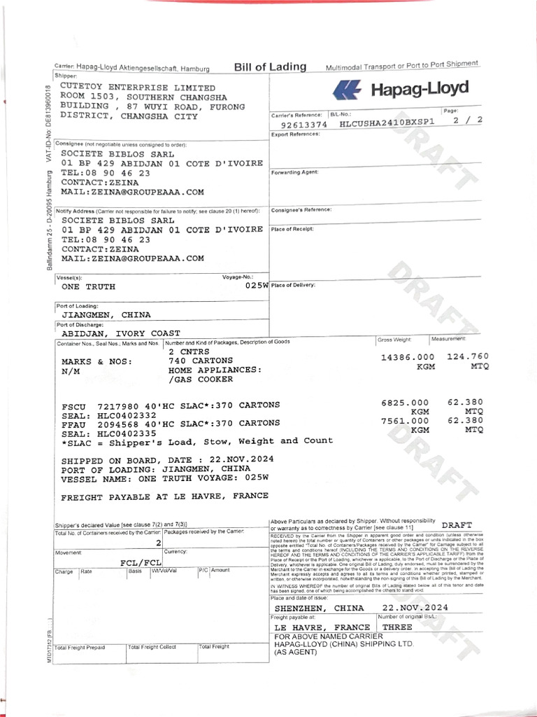 Hapag-Lloyd (1) | PDF