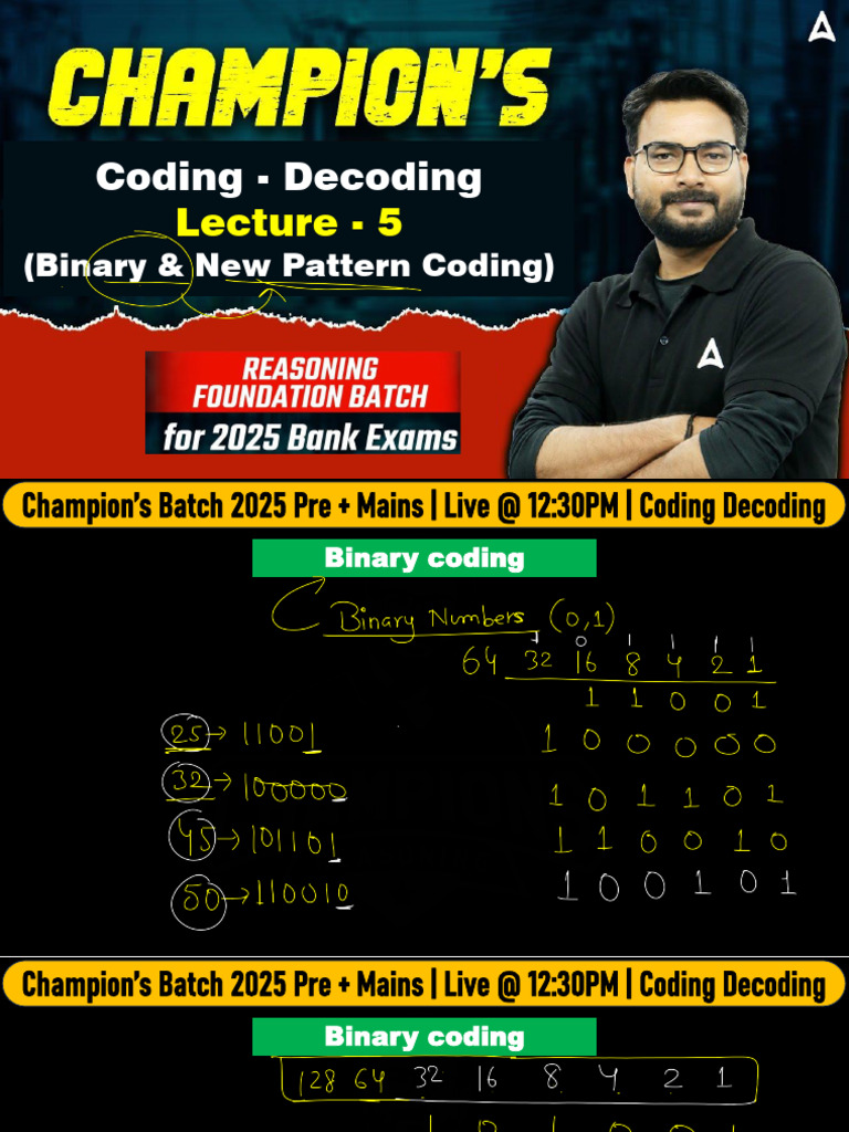 Coding - Decoding: Lecture - 5 | PDF | Code | Linguistics